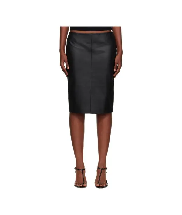 ST. AGNI Pencil Midi Skirt - Black