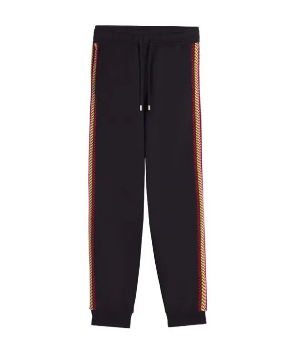 LANVIN Side Curb Drawstring Track Pants - Black