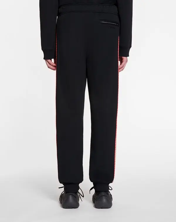 LANVIN Side Curb Drawstring Track Pants - Black