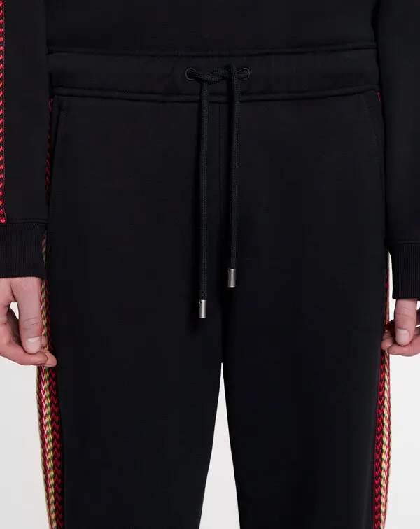 LANVIN Side Curb Drawstring Track Pants - Black