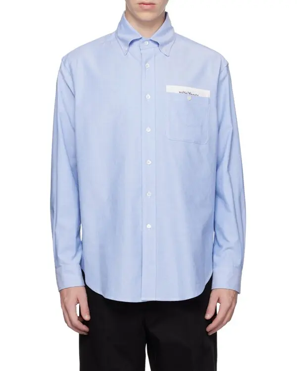 Palm Angels Logo Printed Long-sleeved Shirt