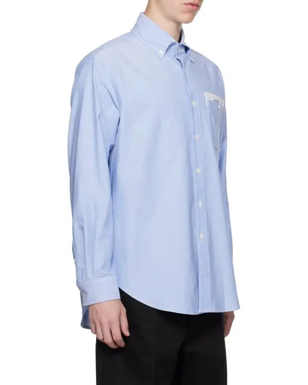 Palm Angels Logo Printed Long-sleeved Shirt