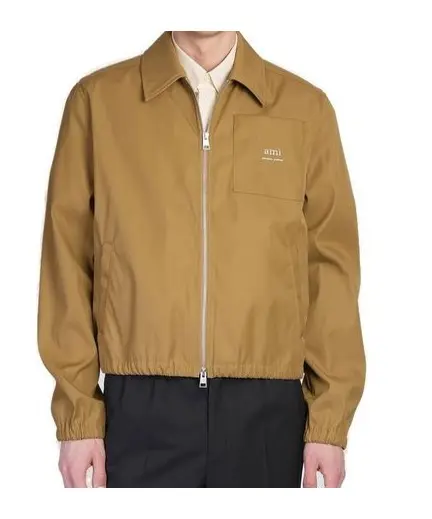 Ami Zip Up Jacket - Brown