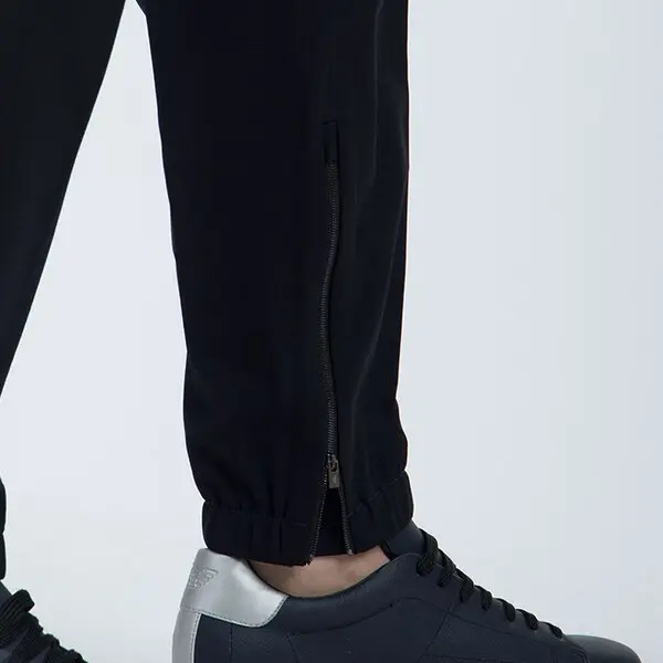 Emporio Armani Logo Detail Zipper Casual Pants