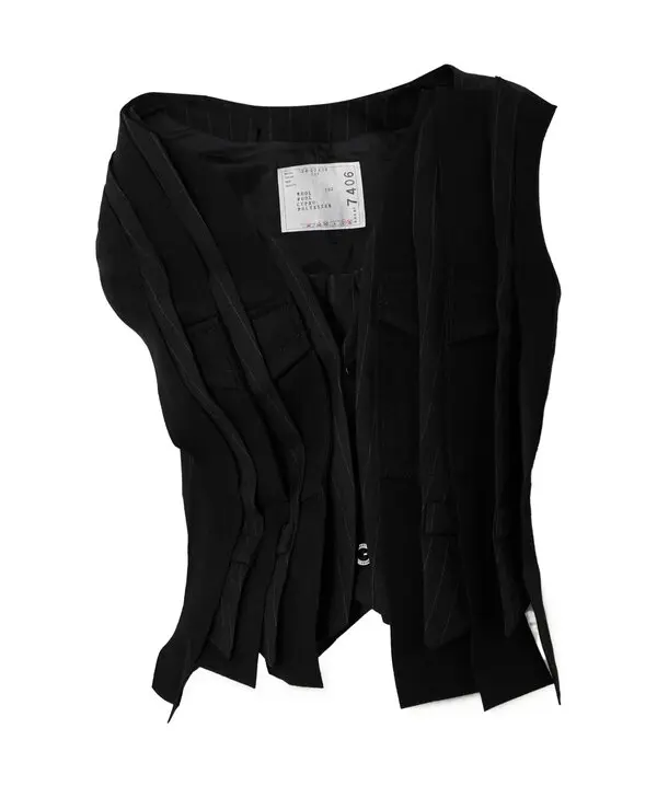 Sacai Patchwork Waistcoat
