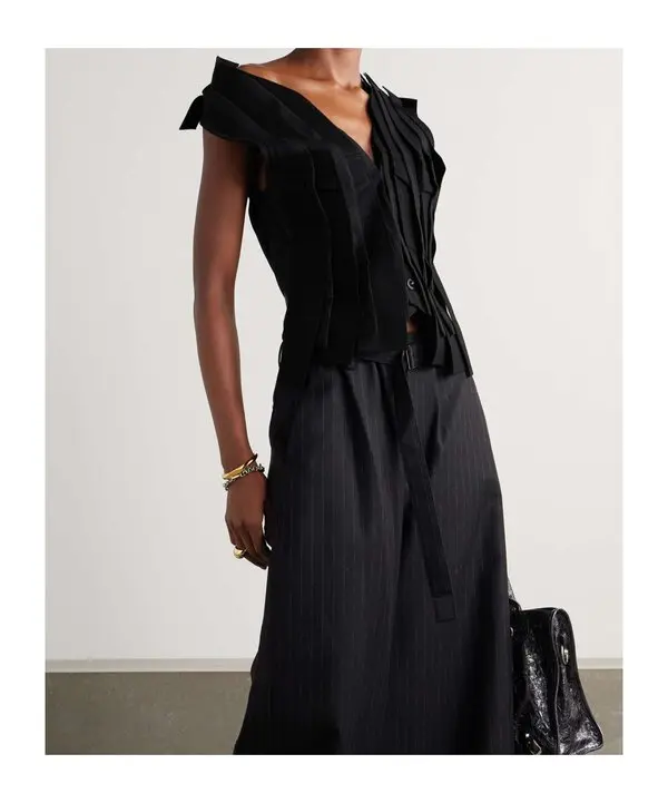 Sacai Patchwork Waistcoat