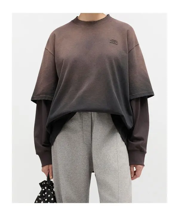 GANNI Washed Jersey Long-sleeve T-shirt