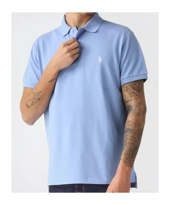 Polo Ralph Lauren Two-button Short-sleeve Polo Shirt - Blue
