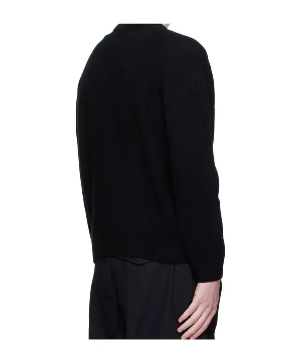 Maison Kitsuné Embroidered Logo Wool Sweater