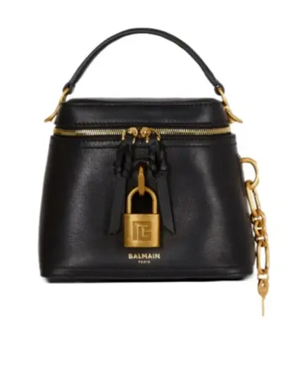 Balmain Zipper Shoulder Bag - Black