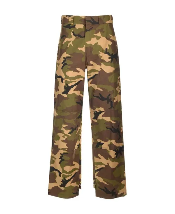 Palm Angels Camouflage Printed Belted Pants
