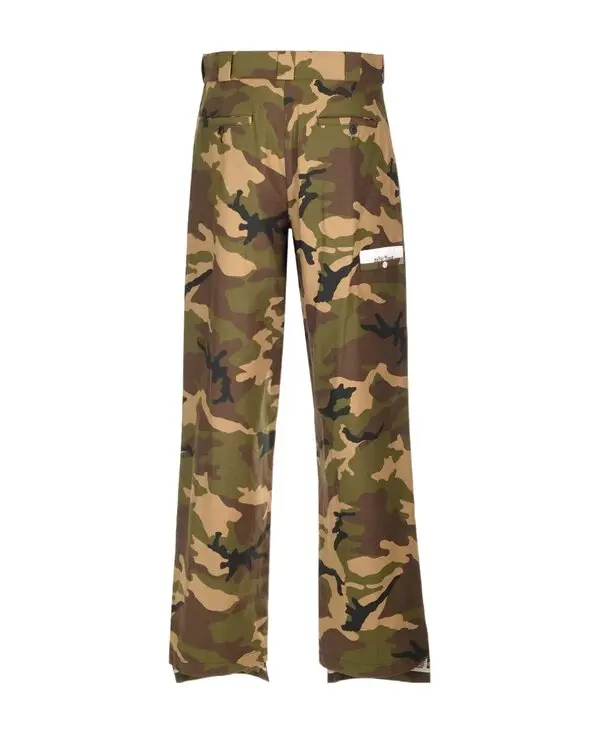 Palm Angels Camouflage Printed Belted Pants