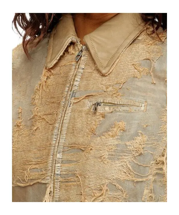 DIESEL® Cropped Distressed Jacket