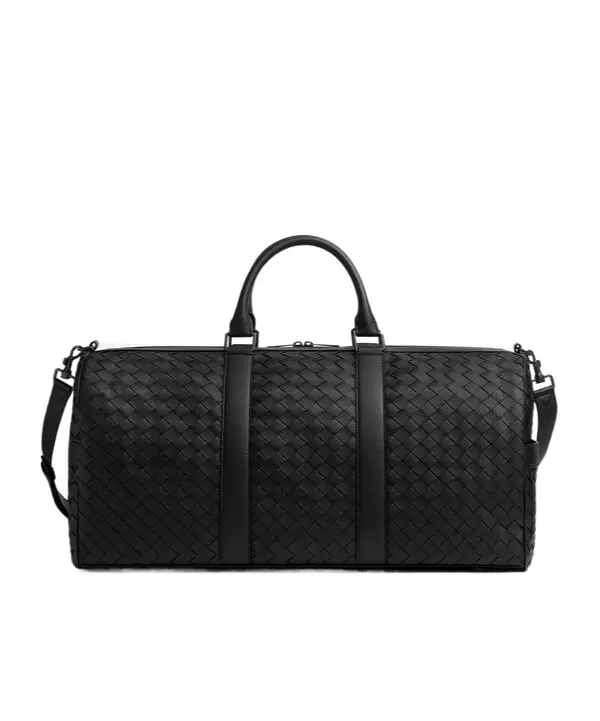 Bottega Veneta Intrecciato Cabin Duffle - Black