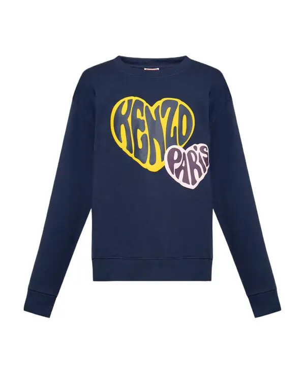 Kenzo Logo Printed Long-sleeved T-shirt