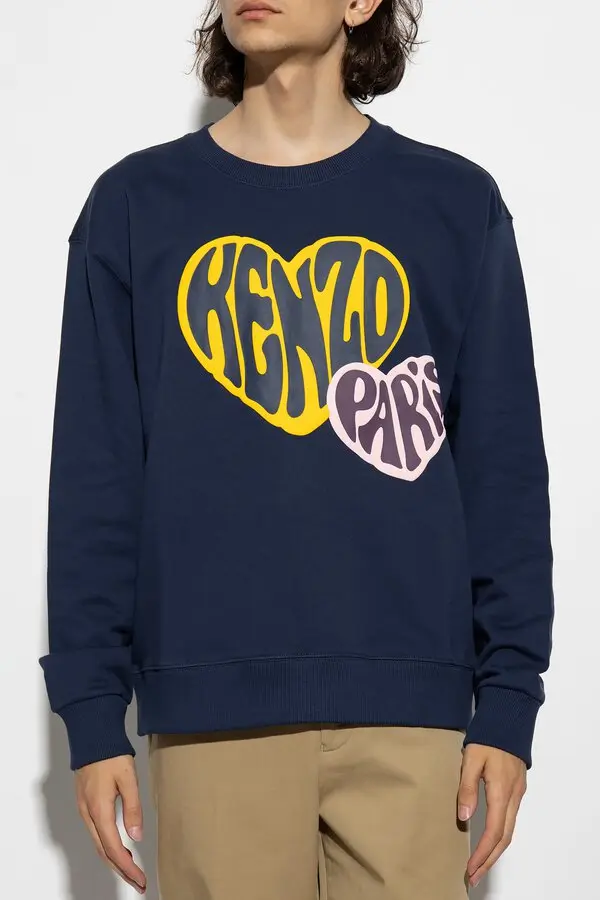 Kenzo Logo Printed Long-sleeved T-shirt