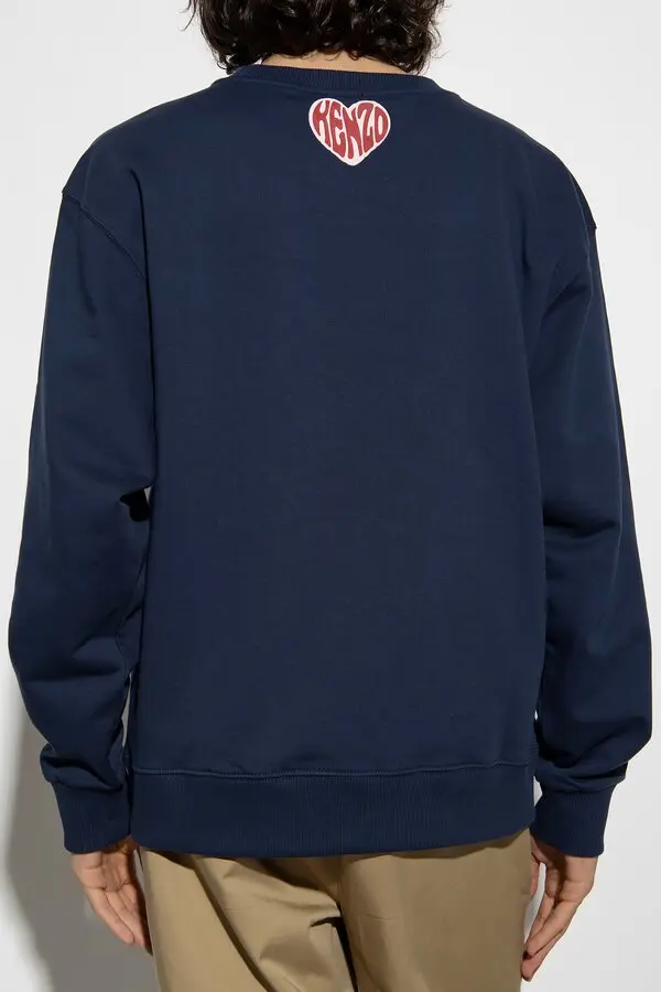 Kenzo Logo Printed Long-sleeved T-shirt