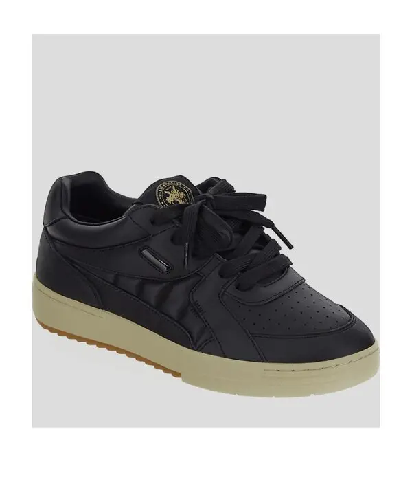 Palm Angels University Quilted Leather Sneakers