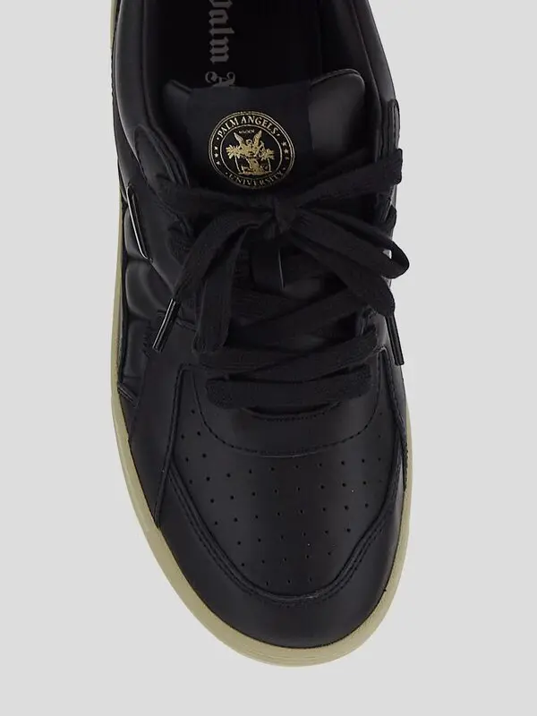Palm Angels University Quilted Leather Sneakers