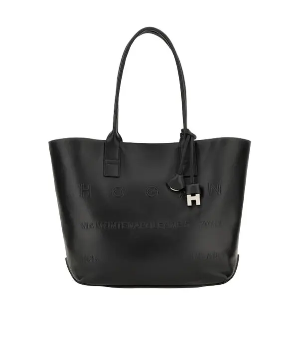 Hogan Small Address Tote Bag - Black