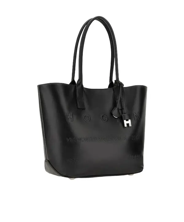 Hogan Small Address Tote Bag - Black