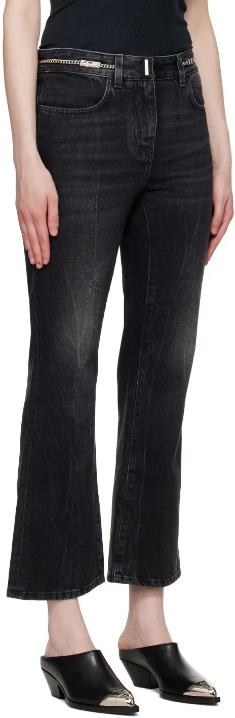 Givenchy Chain Detailed Bootcut Jeans