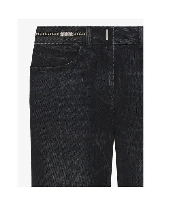 Givenchy Chain Detailed Bootcut Jeans