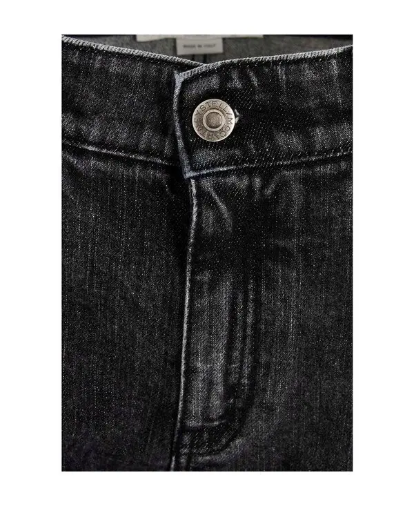 Stella McCartney Logo-stripe Cropped Jeans