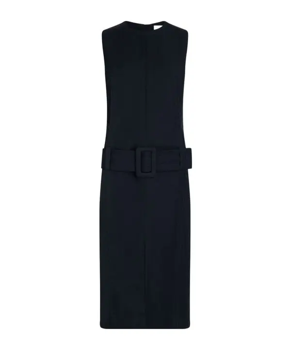 PATOU Belted Midi Dress - Black