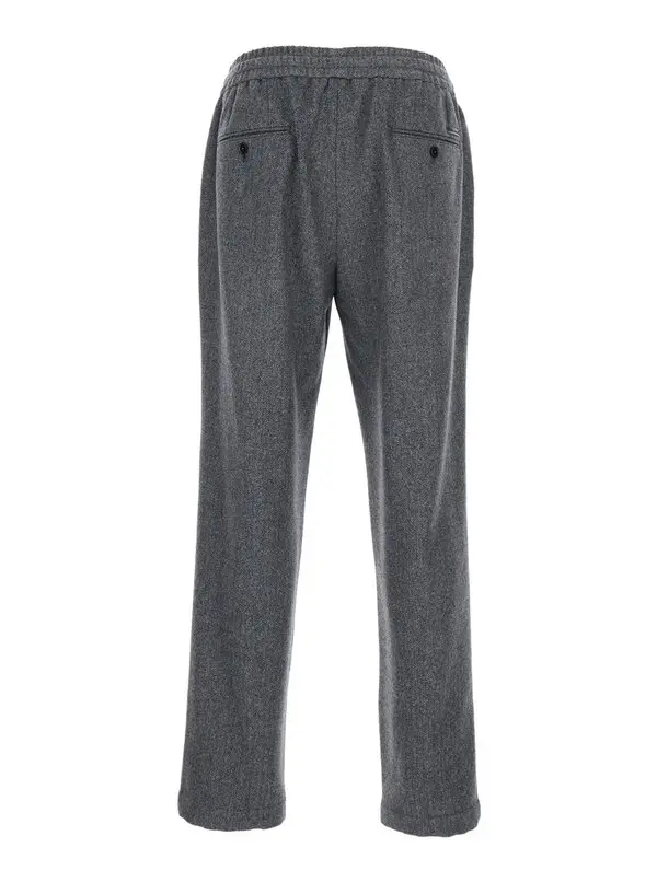 Dolce & Gabbana Pleated Drawstring Trousers - Black