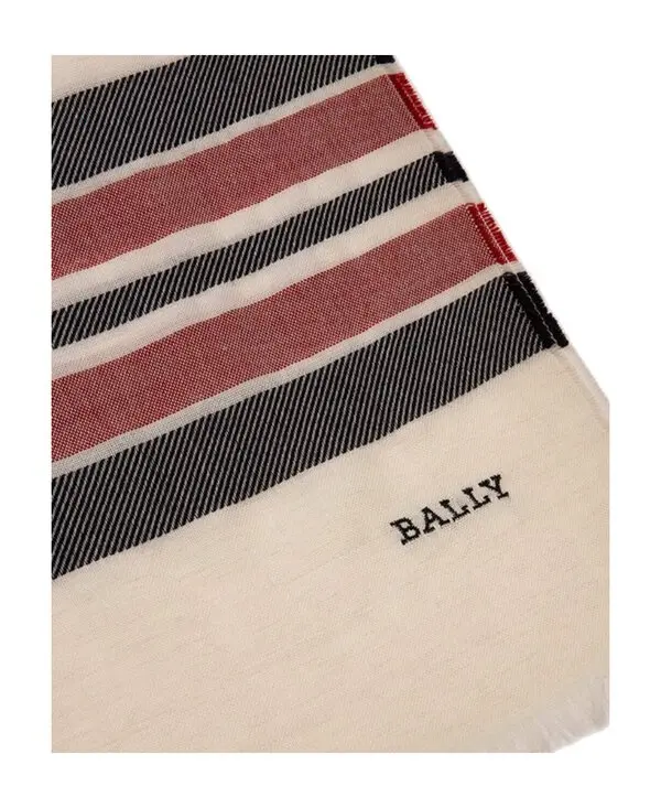 Bally Striped Detail Scarf