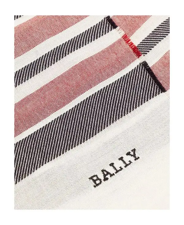 Bally Striped Detail Scarf
