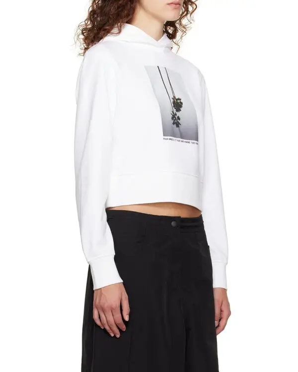 Palm Angels Cropped Graphic Hoodie