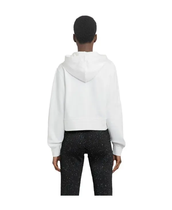 Palm Angels Cropped Graphic Hoodie