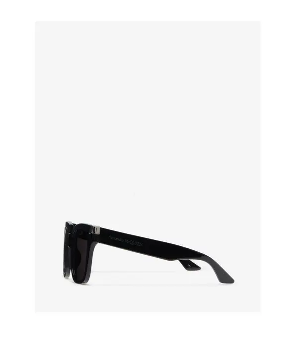 Alexander McQueen Oversized Sunglasses With Rivet Detail - Black