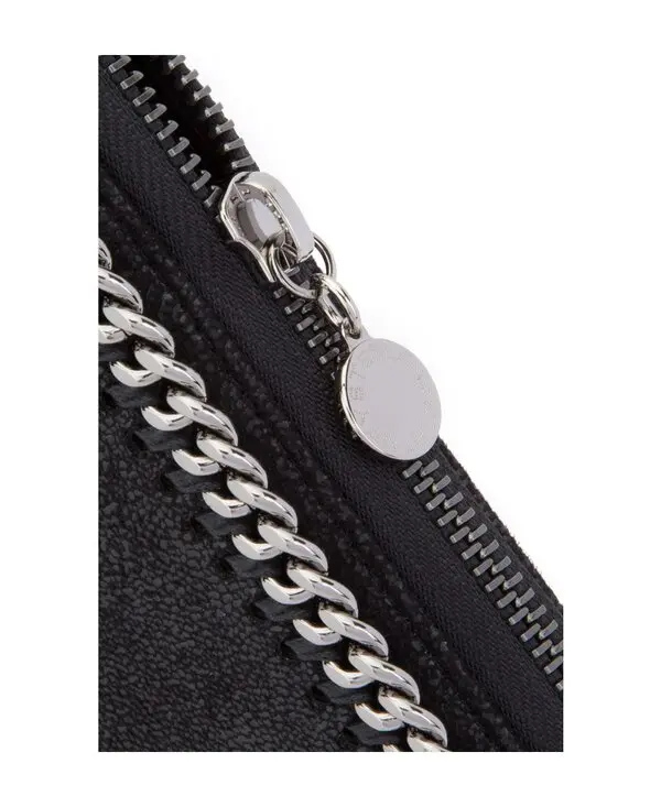 Stella McCartney Falabella Zip-around Continental Wallet - Black