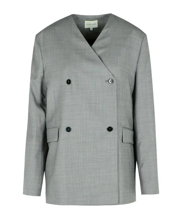 LOULOU STUDIO V-neck Double-breasted Suit Jacket