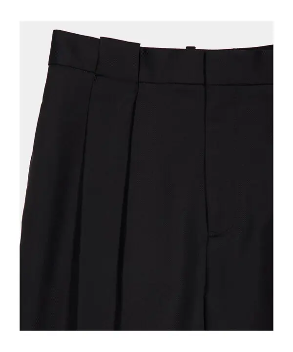 Casablanca Pleated Tailored Trousers - Black