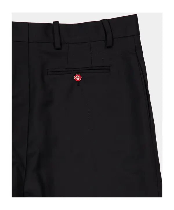 Casablanca Pleated Tailored Trousers - Black