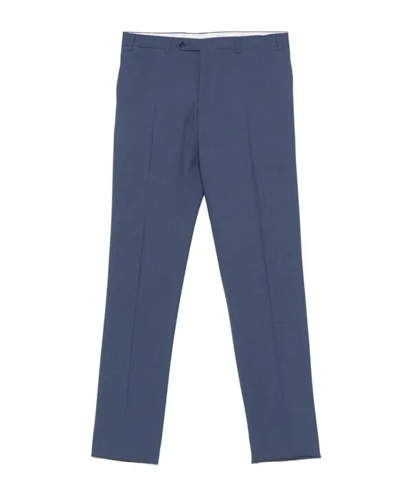 Canali Belt Loop Casual Pants - Blue