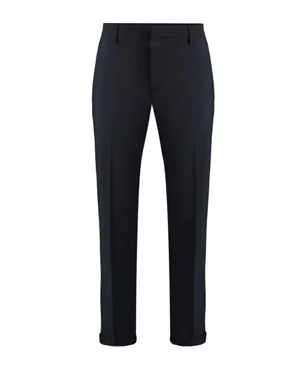 DONDUP Gaubert Wool Blend Chino Trousers - Black