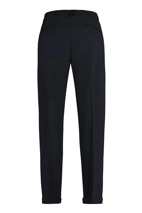 DONDUP Gaubert Wool Blend Chino Trousers - Black