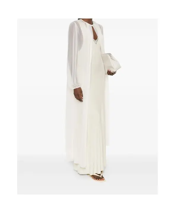 FORTE_FORTE Long Cardigan - White