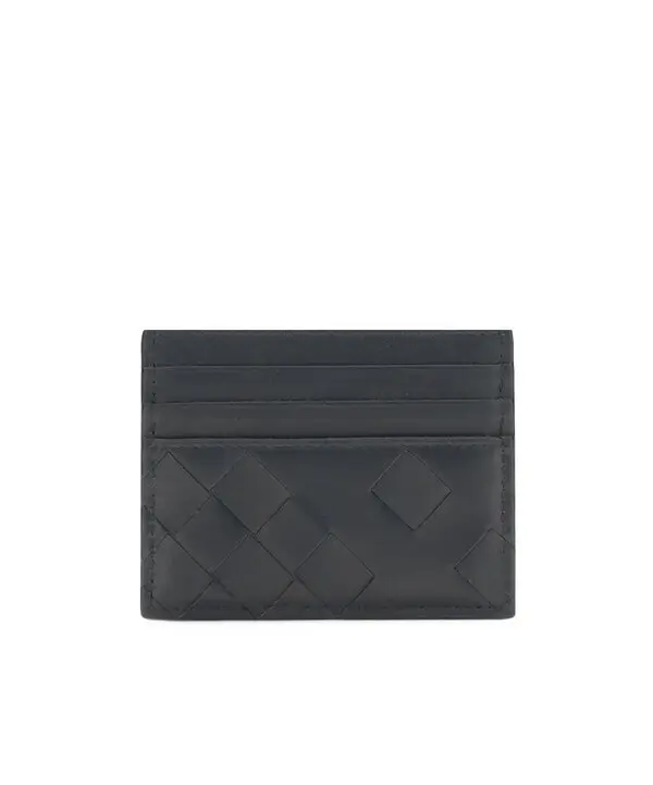 Bottega Veneta Intrecciato Credit Card Case - Black