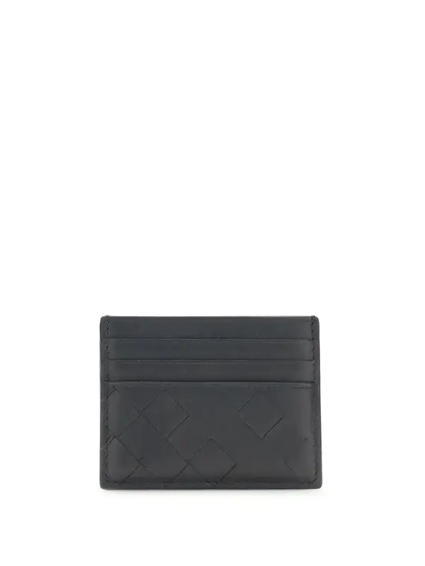 Bottega Veneta Intrecciato Credit Card Case - Black
