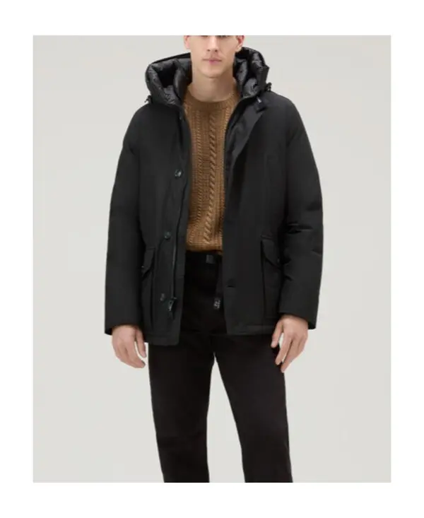 Woolrich Arctic Button-up Padded Jacket - Black