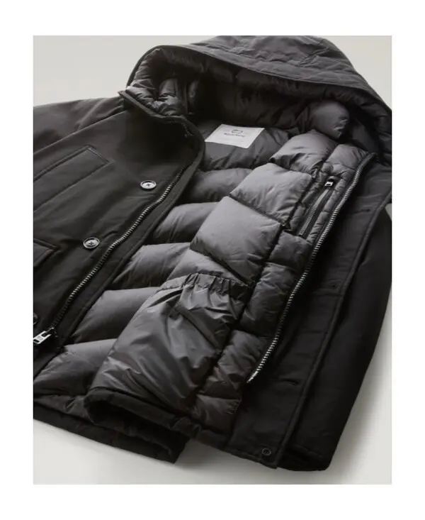 Woolrich Arctic Button-up Padded Jacket - Black