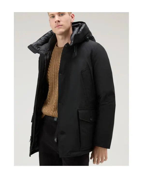 Woolrich Arctic Button-up Padded Jacket - Black