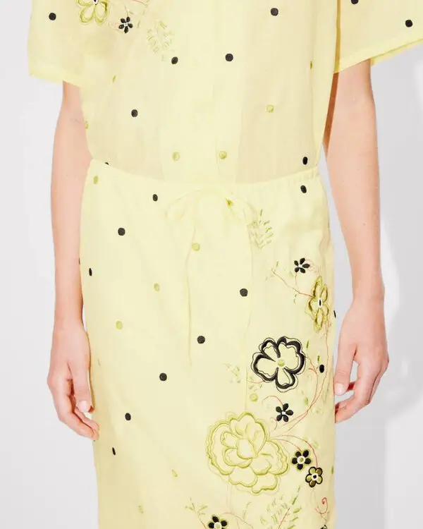 Kenzo Embroidered Straight Knee Skirt