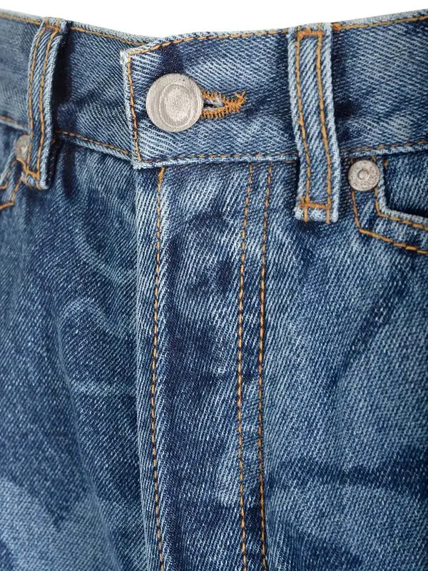 Palm Angels Allover Logo Printed Straight-leg Jeans
